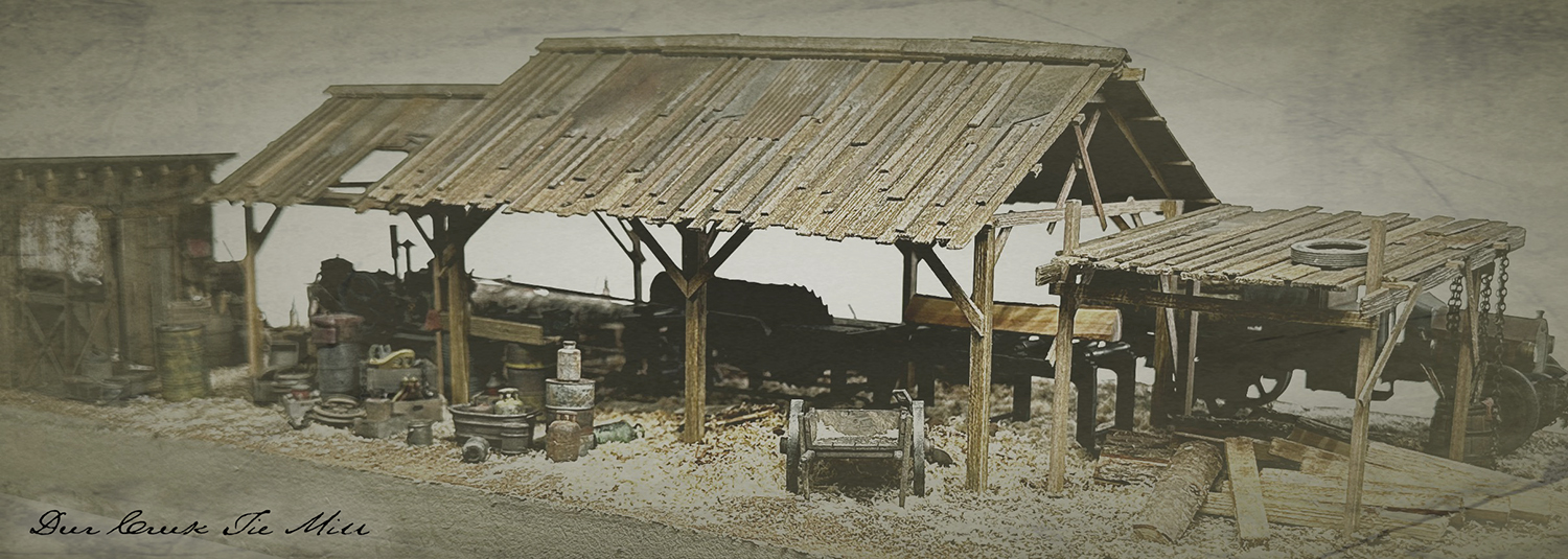 SierraWest Scale Models | Backwoods Tie Mill in HO and O Scales