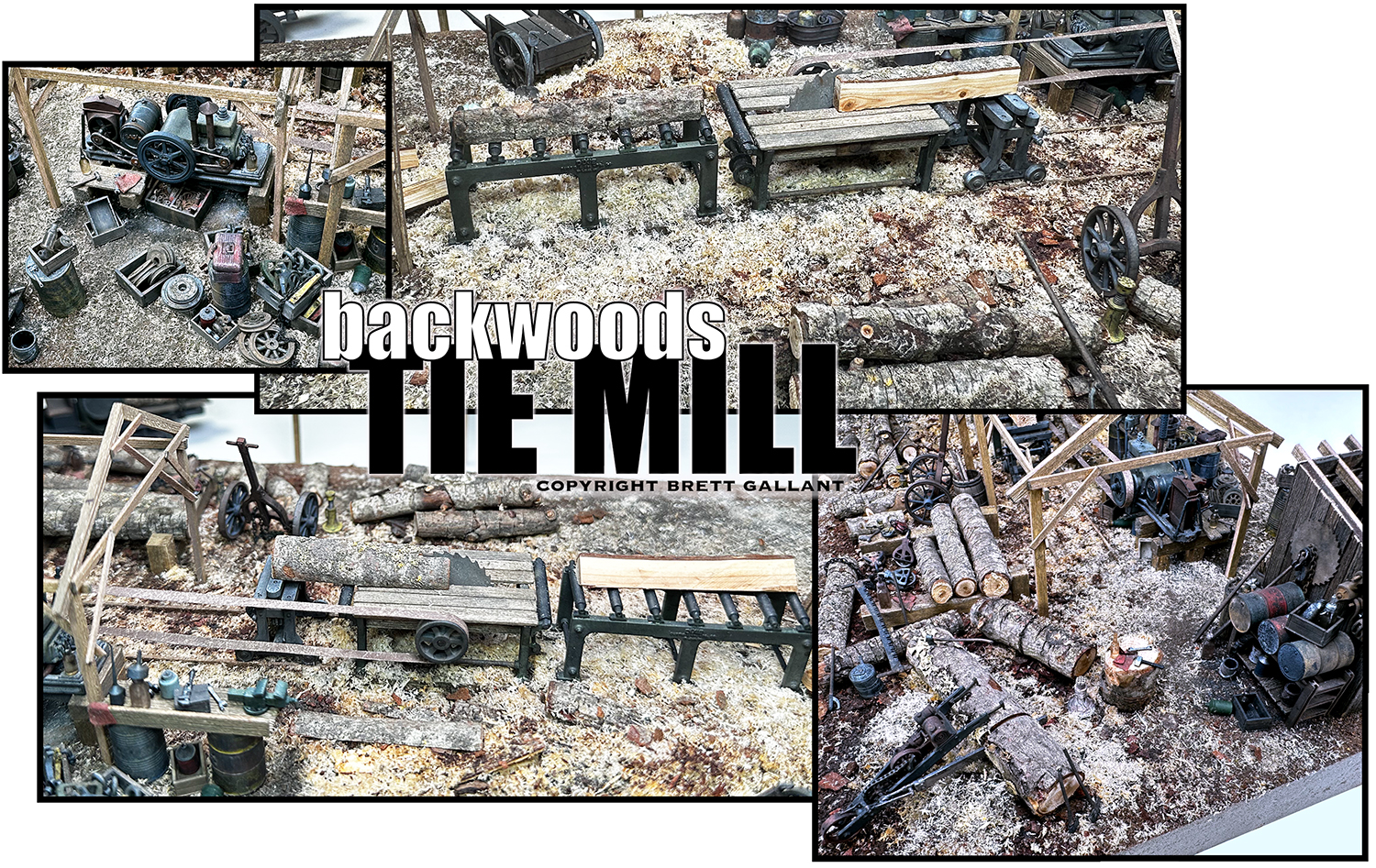 SierraWest Scale Models | Backwoods Tie Mill in HO and O Scales